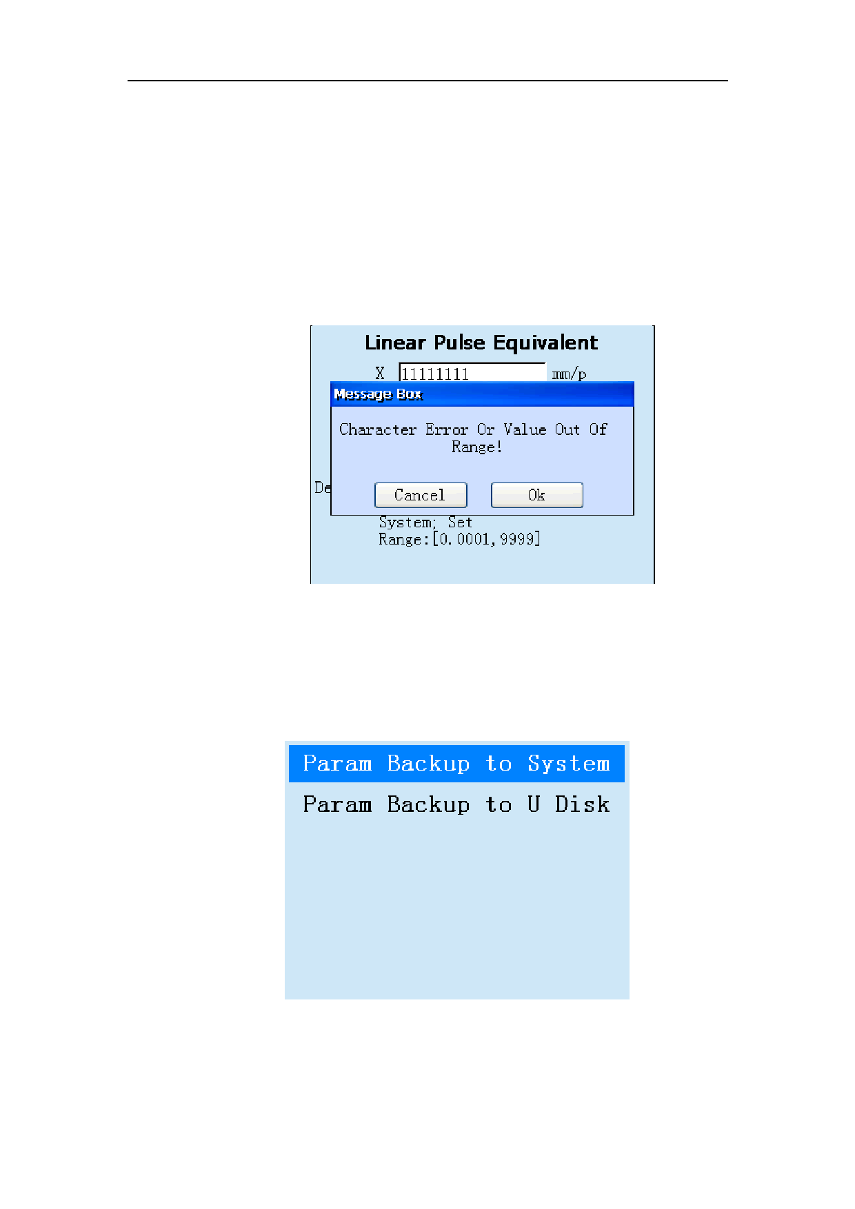 symbol keys key to change parameters If the parameter (Page 35 / 49) EasyRoute Express CNC ...